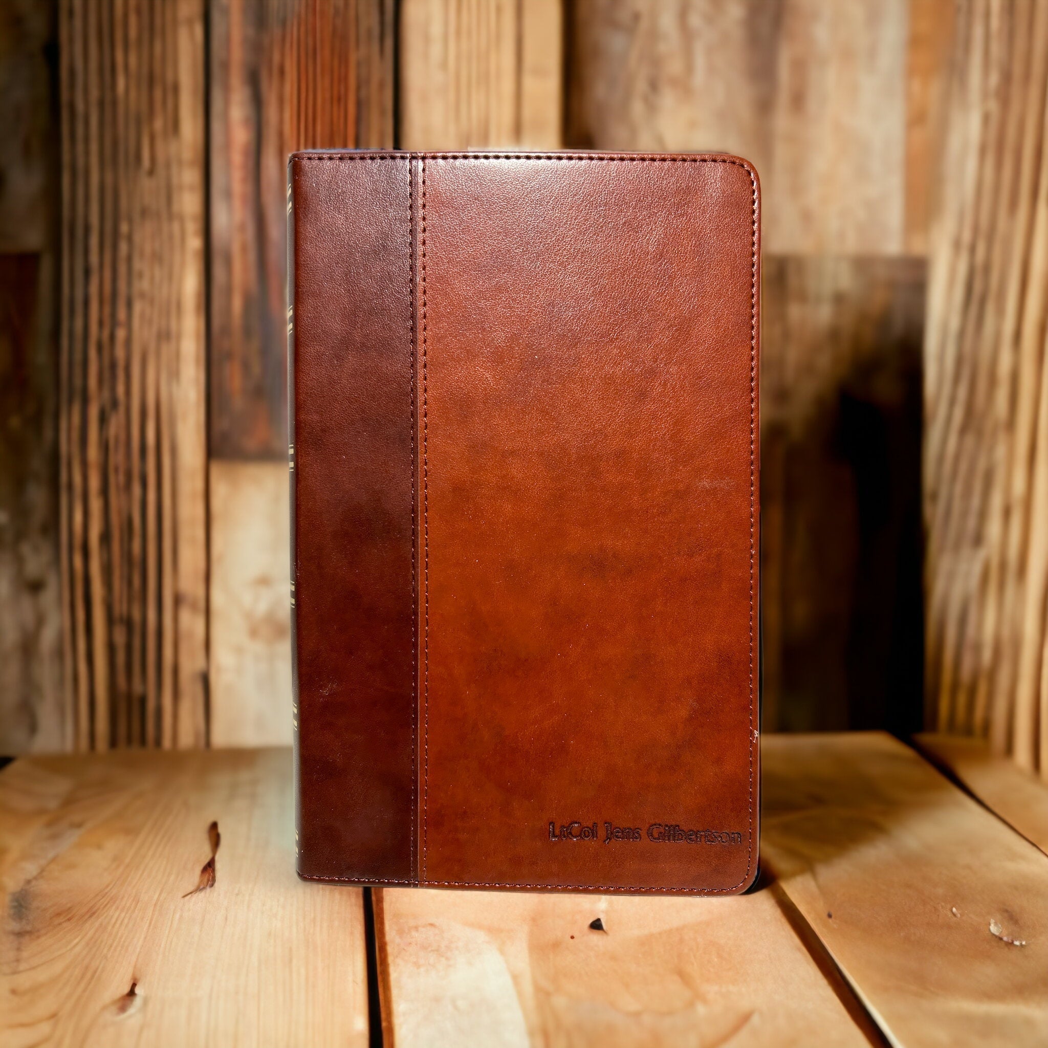 Custom Laser-Engraved Leather King James Bible - Personalize Your Cover ...