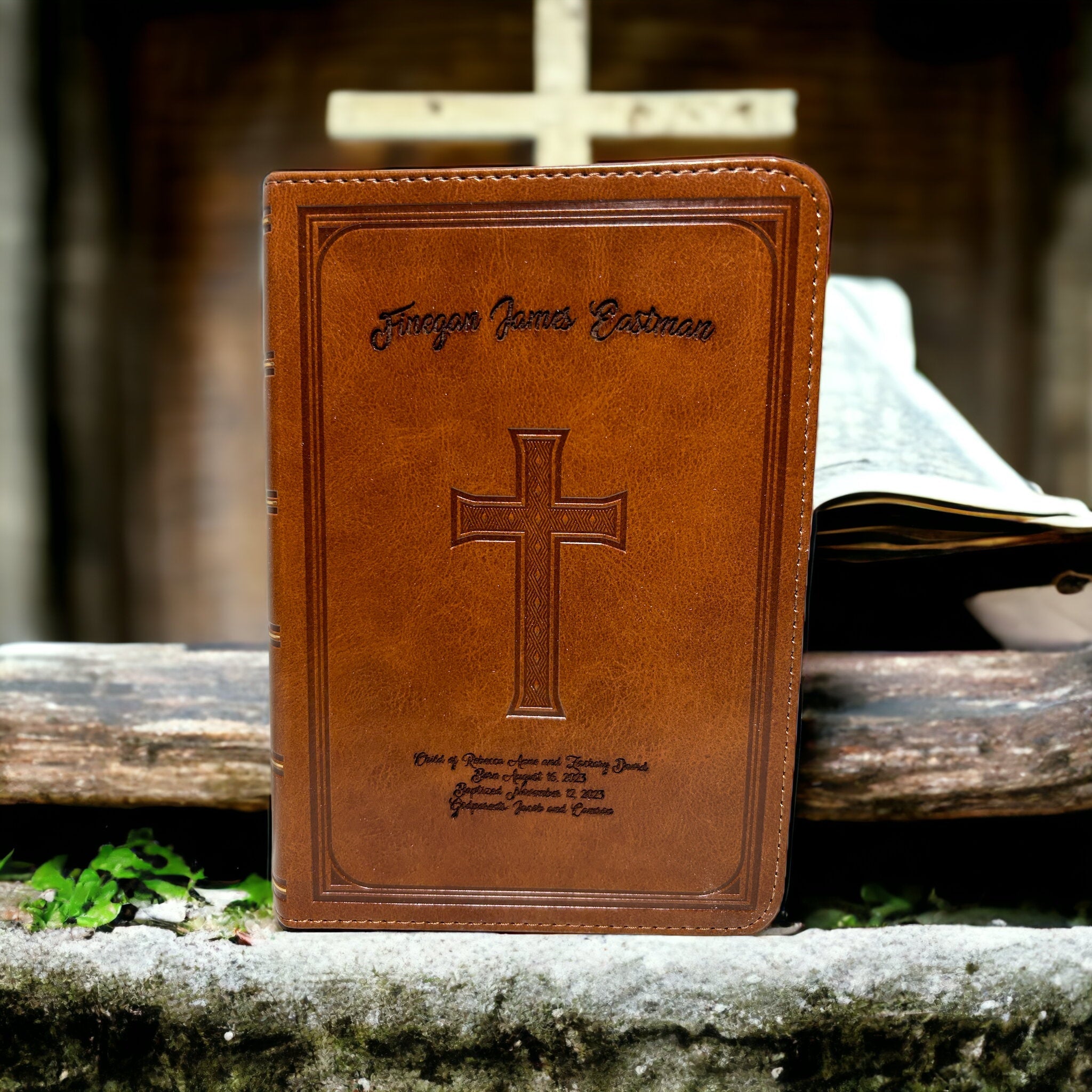 Custom Engraved Leather Bible KJV Personalized – Weaver Custom Engravings