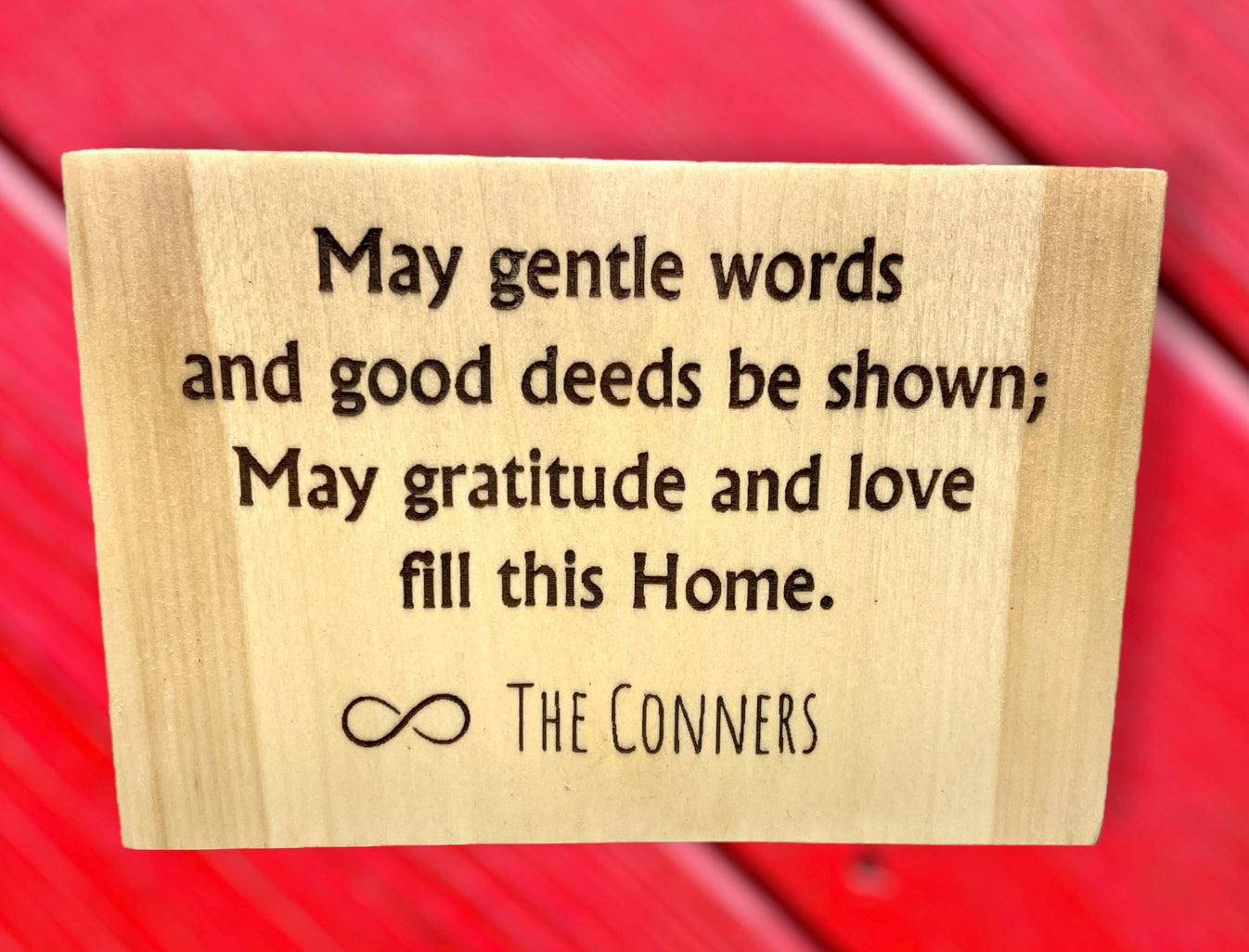 "Gentle Words & Good Deeds" Custom Wood Sign | Custom Wood Gifts ...